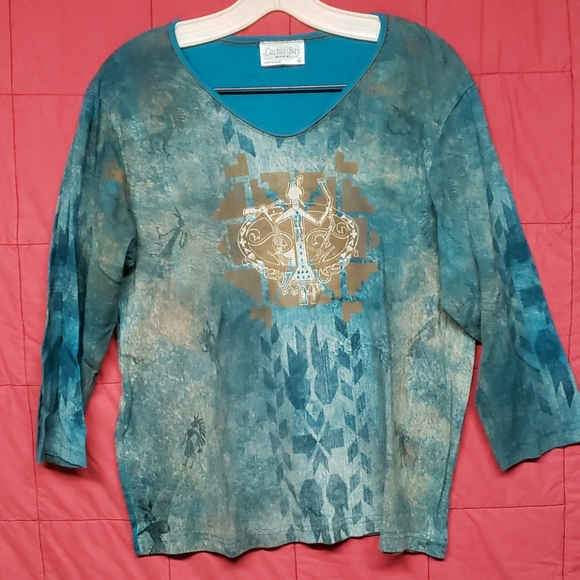 Cactus Bay | Tops | Cactus Bay 34 Sleeve Shirt 22 | Poshmark